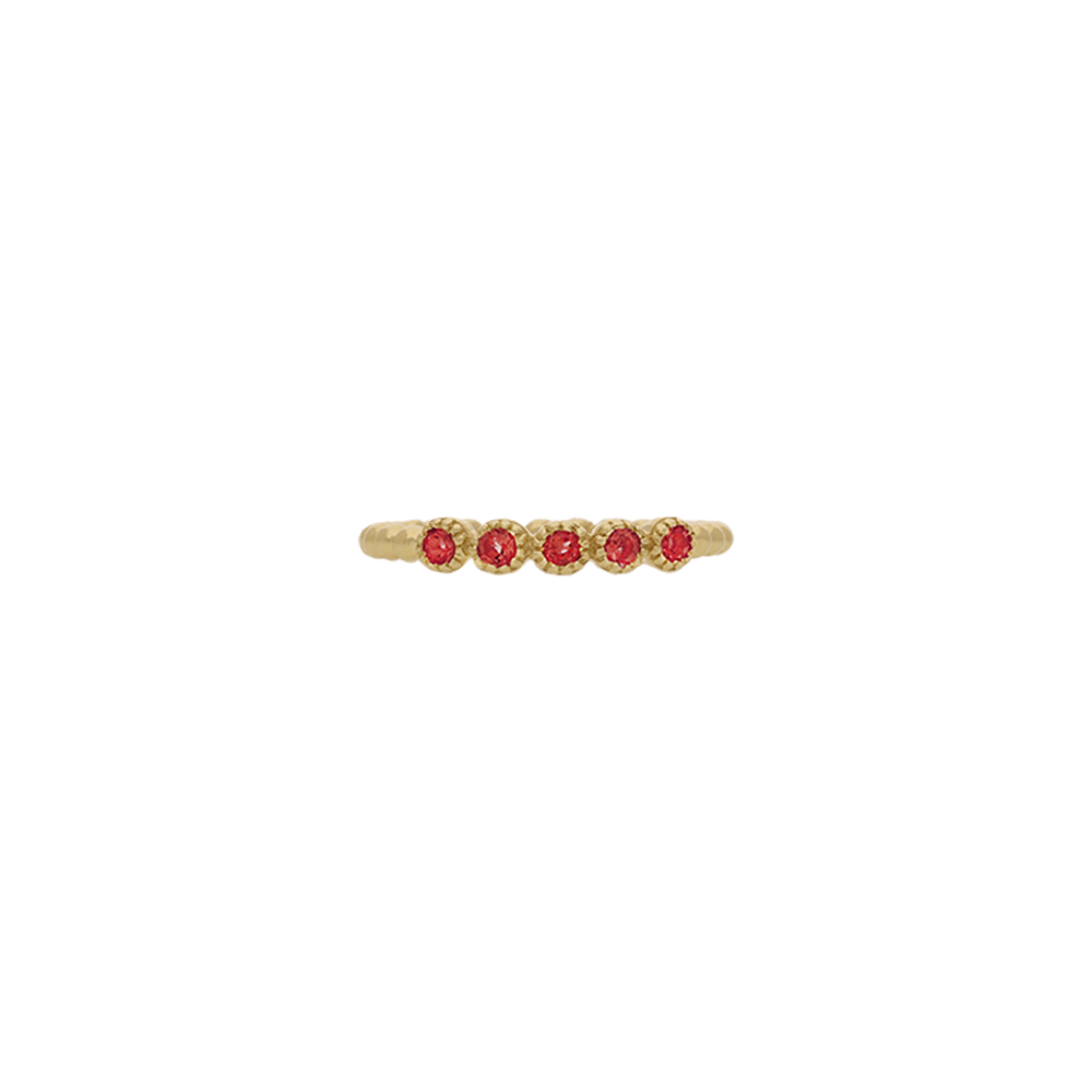 9ct Yellow Gold Ruby Bubble Ring – Keanes Jewellers