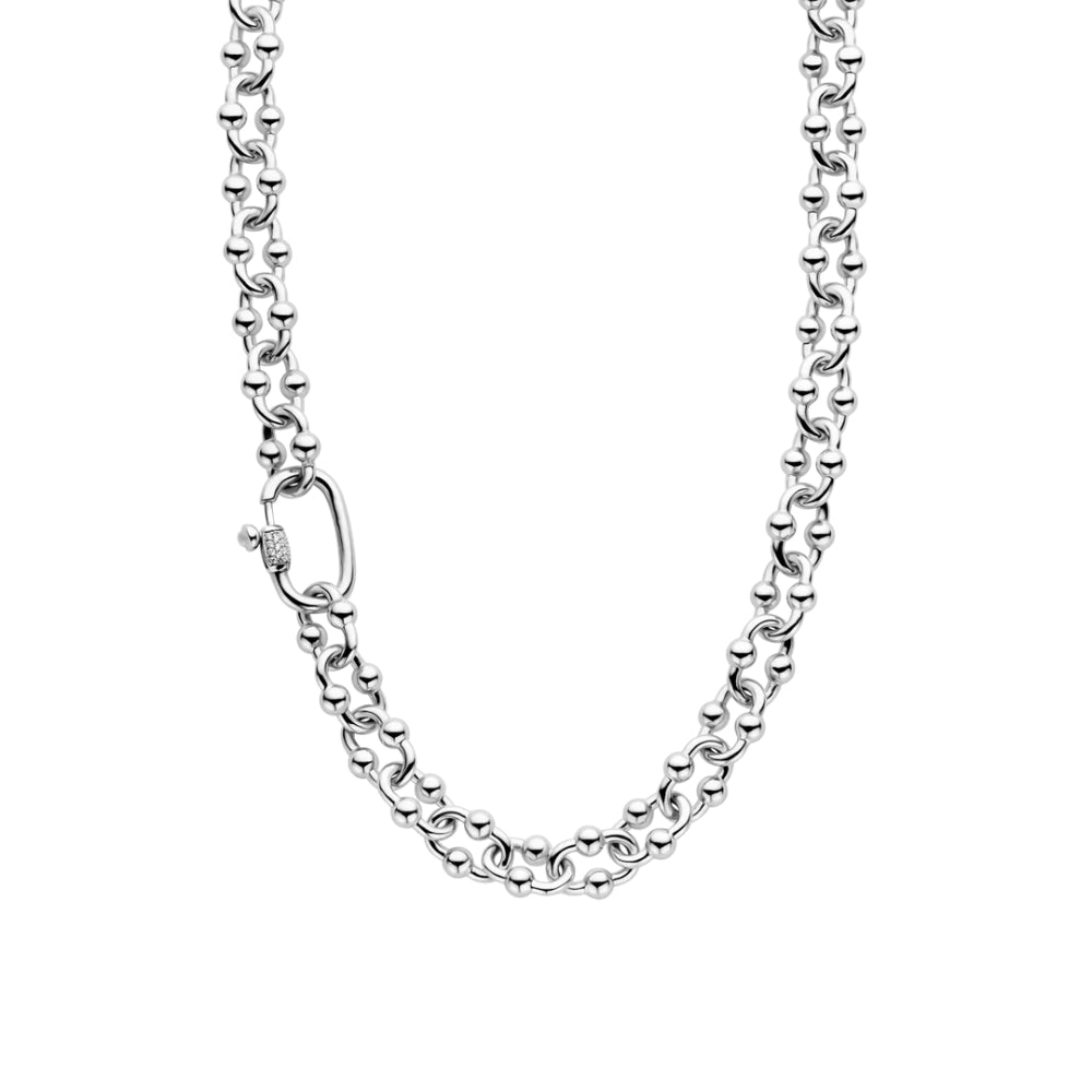 Ti Sento Sterling Silver Chunky Long Bubble Link Chain – Keanes Jewellers