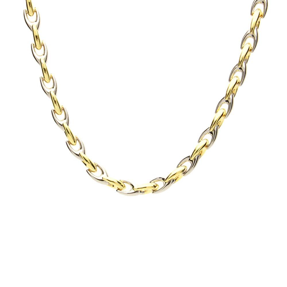 Sterling Silver Gold Plated Alternating V Link Chain – Keanes Jewellers