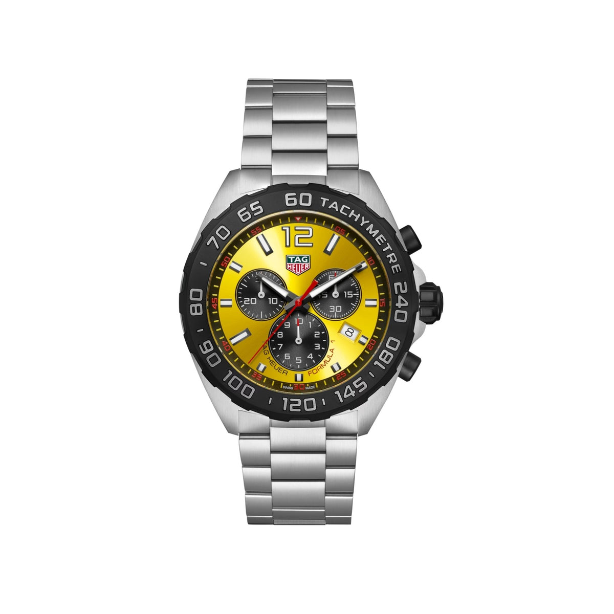 TAG Heuer Formula 1 Chronograph Yellow Bracelet Watch CAZ101AM.BA0842 ...