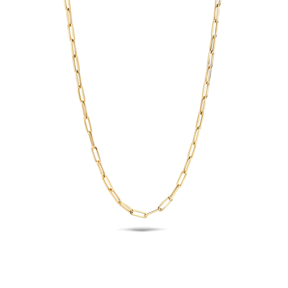Blush 14ct Yellow Gold Paperchain 45cm Necklace 3101YGO – Keanes Jewellers
