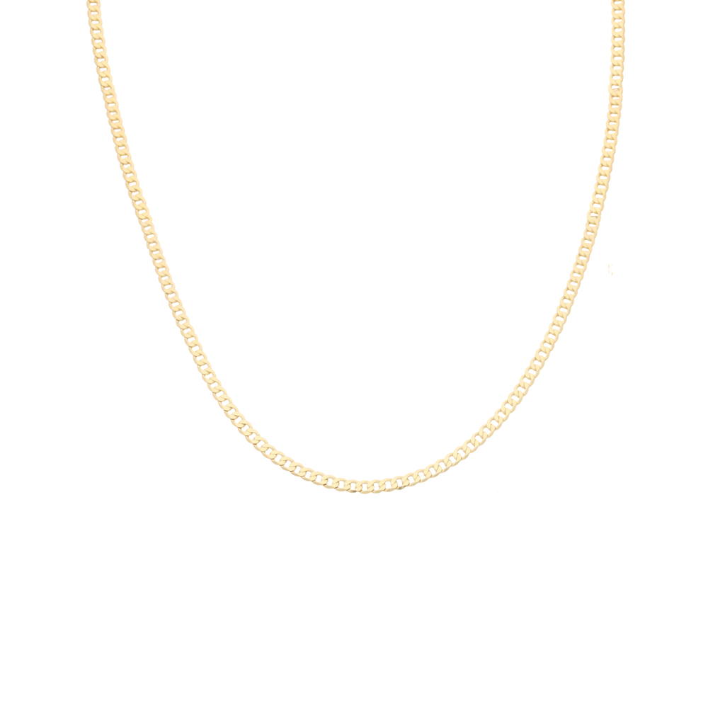 9ct Yellow Gold 20" Gents Mini Curb Chain – Keanes Jewellers